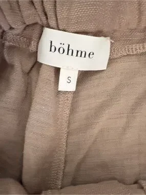 bohme | Pants & Jumpsuits | Bohme Neutral Wideleg Highwaist Pants In ...